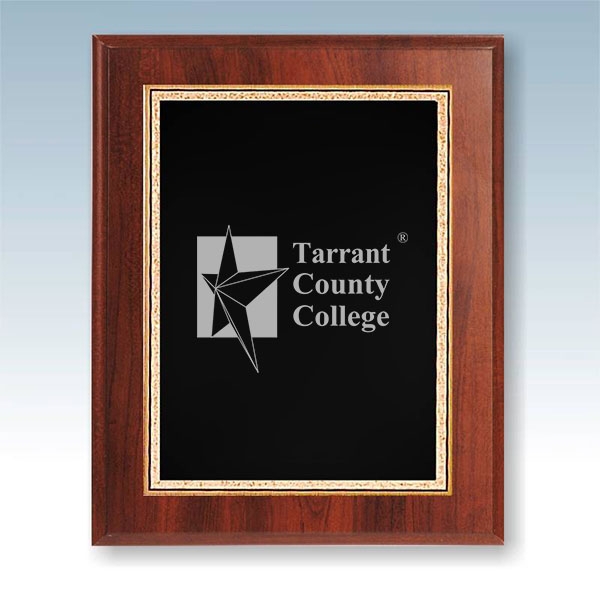 9" x 12" Cherry Finish Plaque