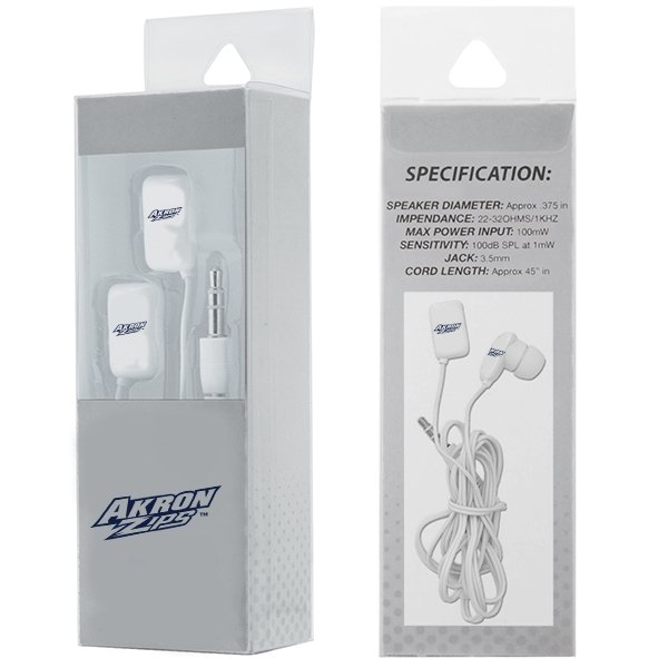 Ear Buds in Clear Presentation Box